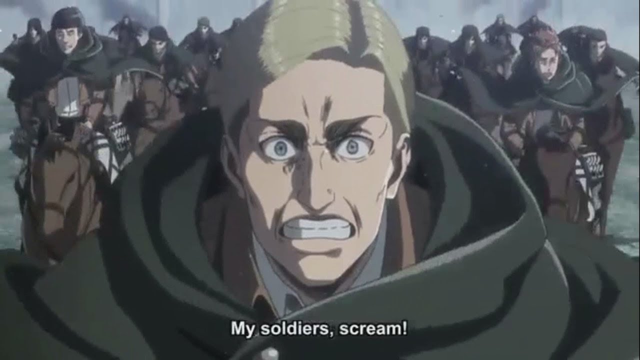 Last Erwin speech - Attack on Titan - YouTube
