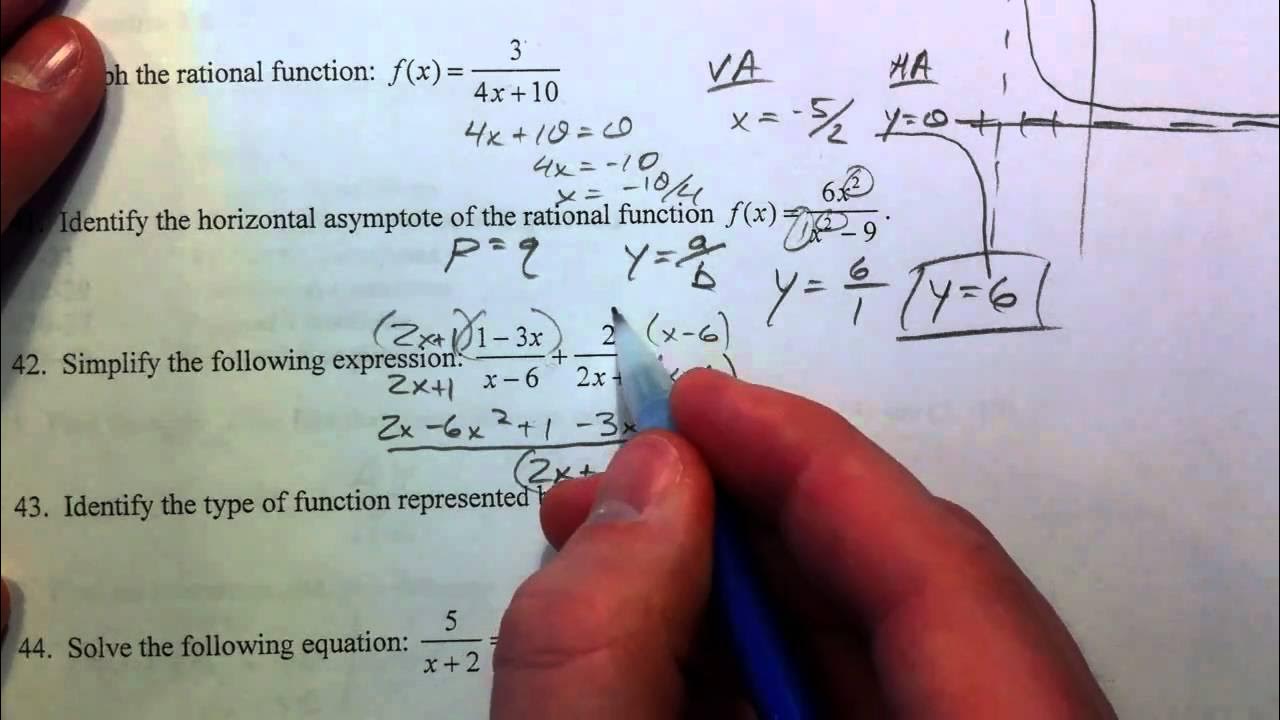 Algebra 2 Midterm Exam Review (39-48) - YouTube