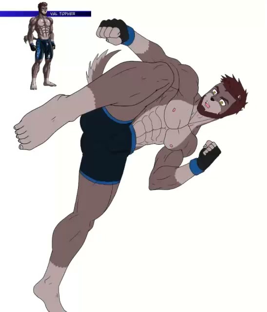 Val #furry #drawing #muscle #speedpaint - YouTube