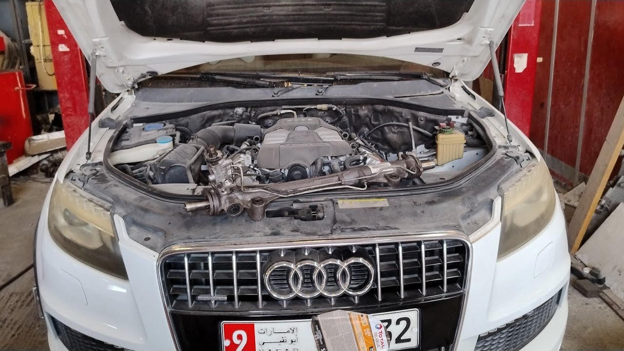 audi q7 steering rack replacement step by step - YouTube
