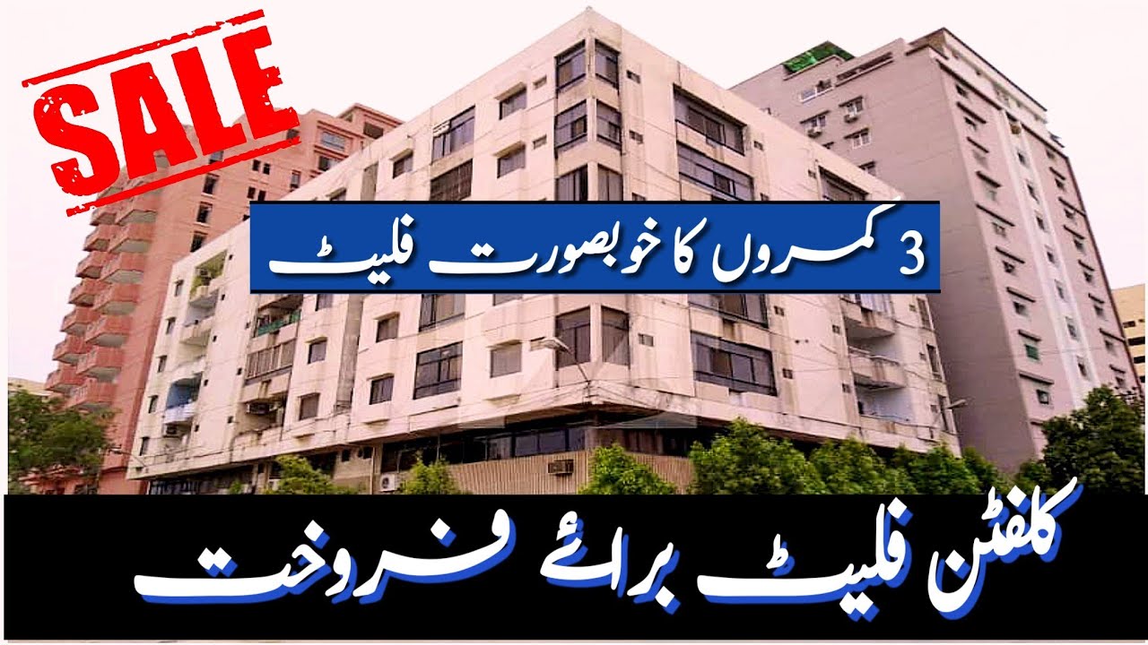 Clifton Flat 3 BED DD Flat | Corner Road Facing 1635 SQft | Clifton ...