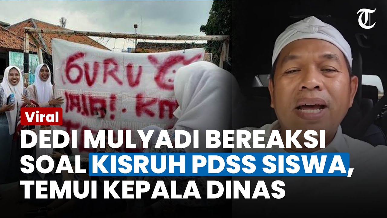 AKSI DEDI MULYADI Tanggapi Kisruh PDSS Siswa, Bakal Temui Kepala Dinas se-Jawa Barat - YouTube