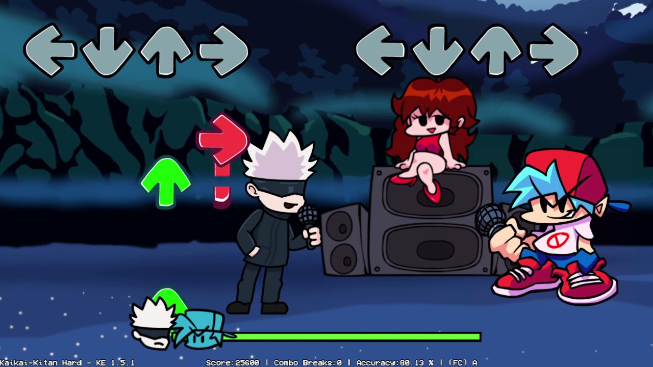 FNF vs Satoru Gojo Jujutsu Kaisen (Hard) - YouTube