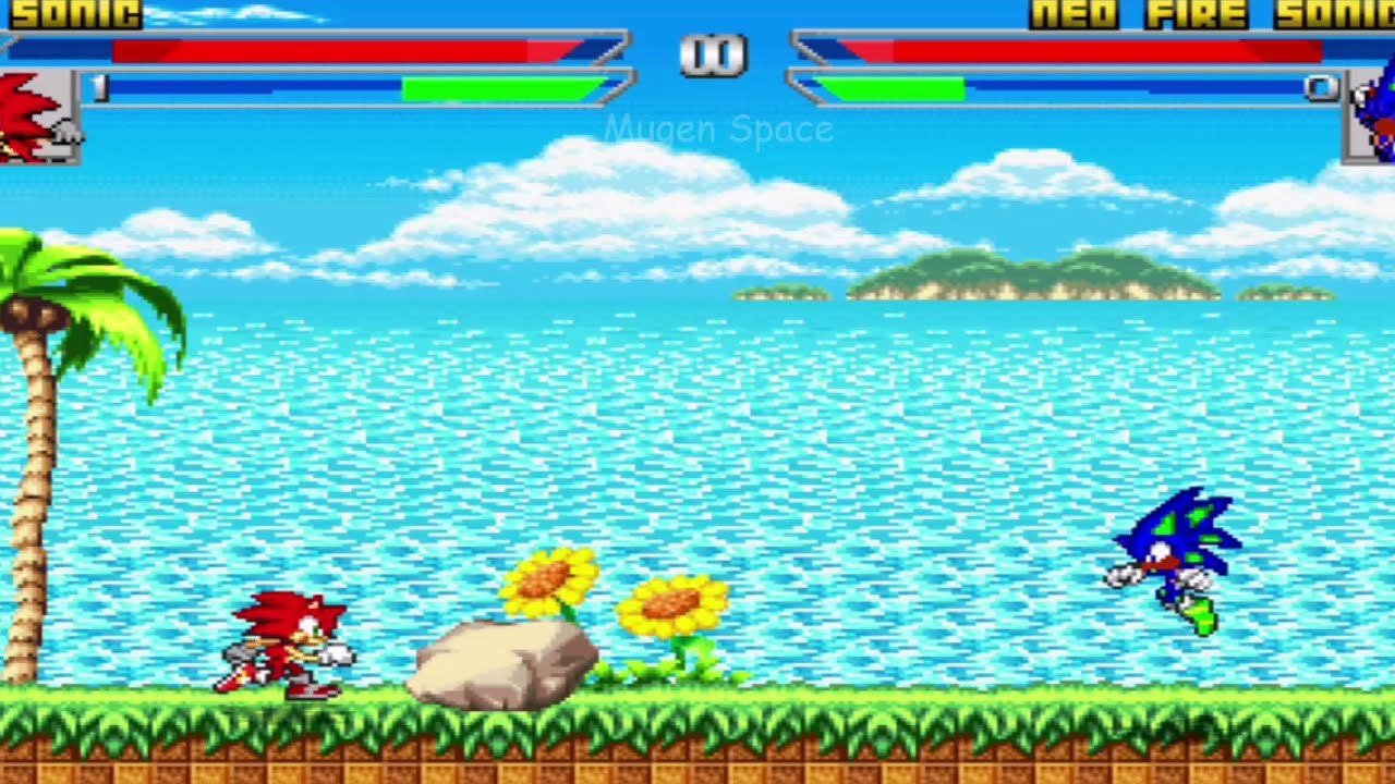 Sonic VS Neo Fire Sonic I Sonic The Fighters 2 Expansion - YouTube