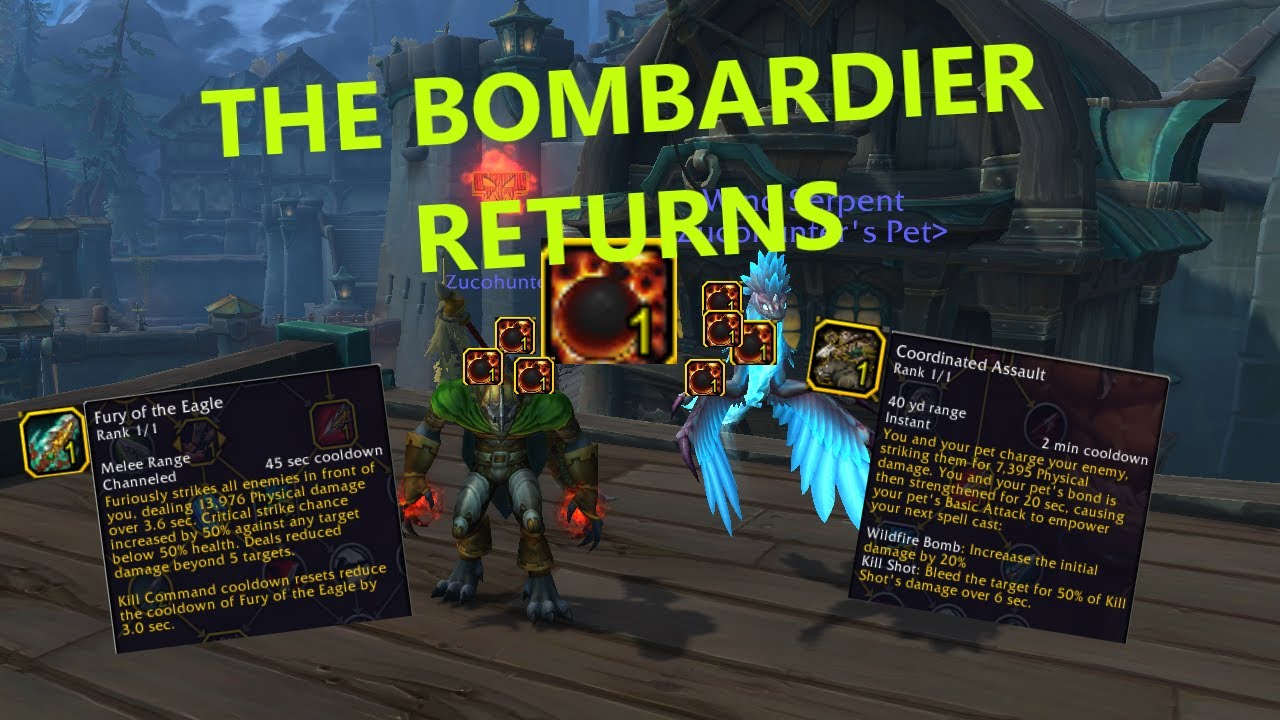 THE BOMBARDIER RETURNS! | Dragonflight Survival Hunter Builds! - YouTube