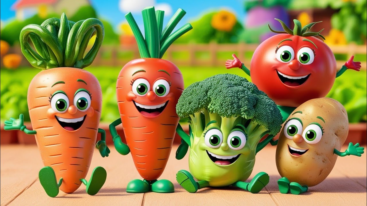Learning Vegetables Rhyme | MIKU CHIKU - LEARNING WITH RHYMES # ...