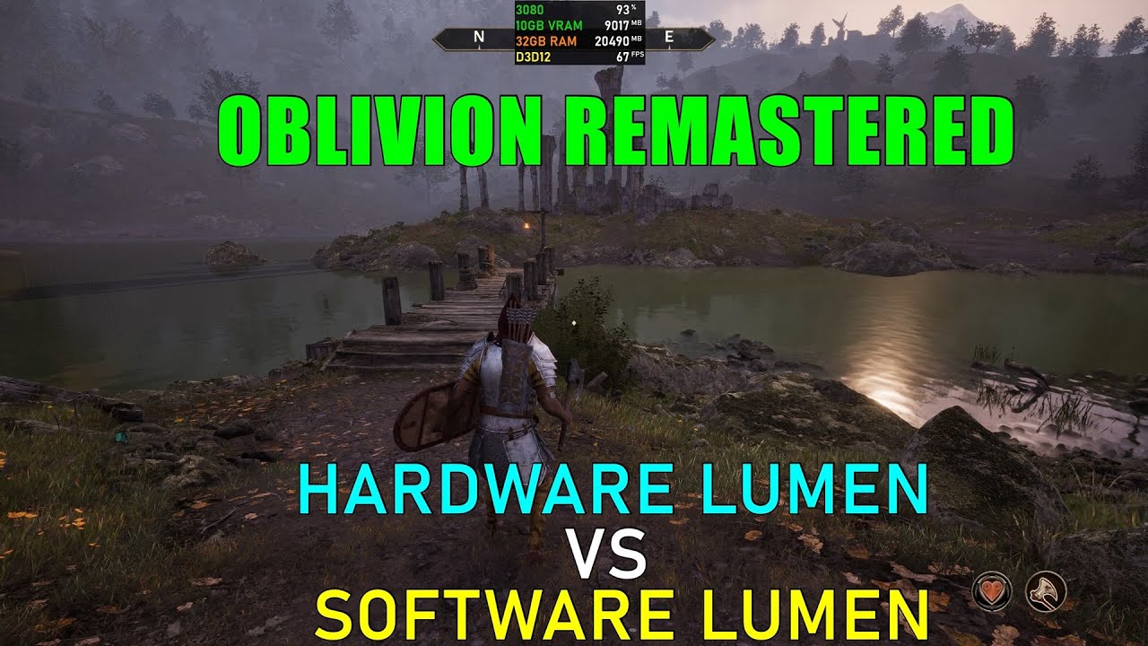 The Elder Scrolls IV Oblivion Remastered: Hardware Lumen vs Software ...