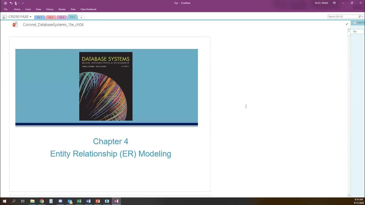 CIS250 Module 4 ER Modeling - YouTube