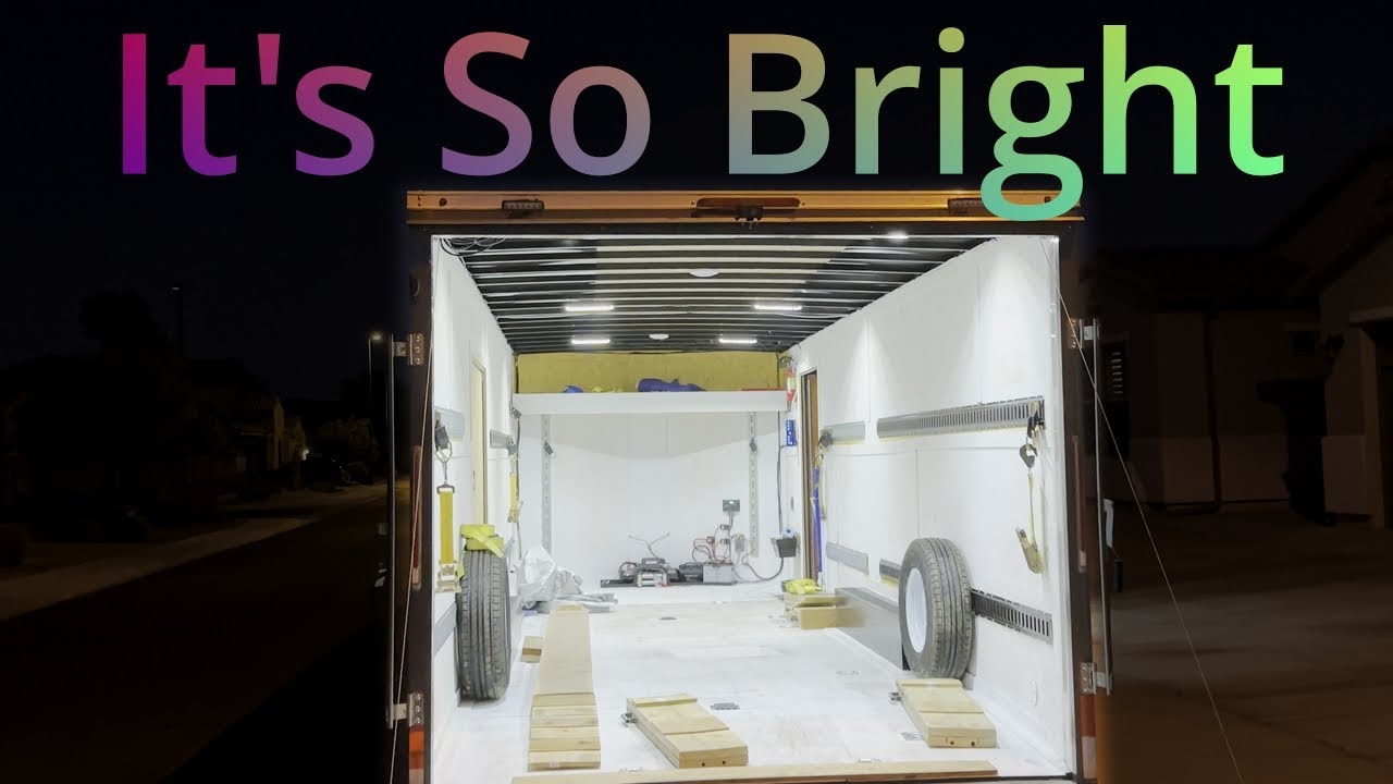 Insane Lighting Upgrade for my Cargo/ Race Trailer - YouTube