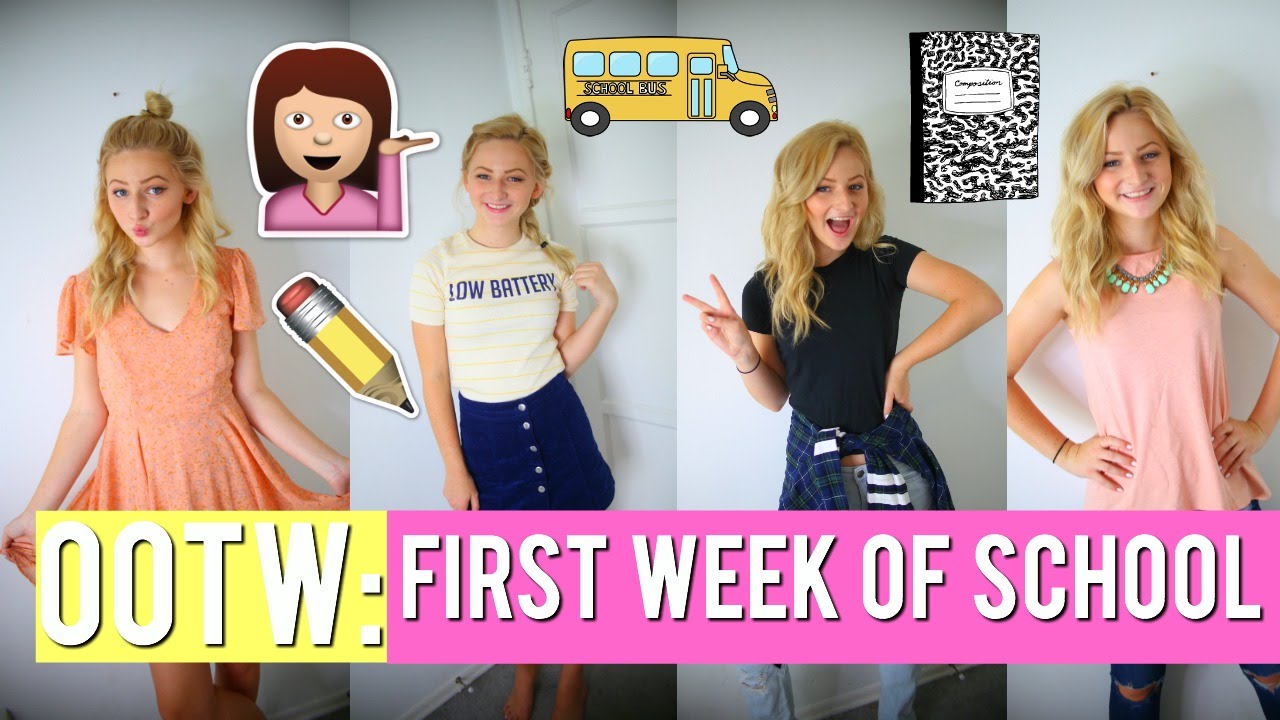 OOTW: FIRST WEEK OF SCHOOL 2016 | Kalista Elaine - YouTube
