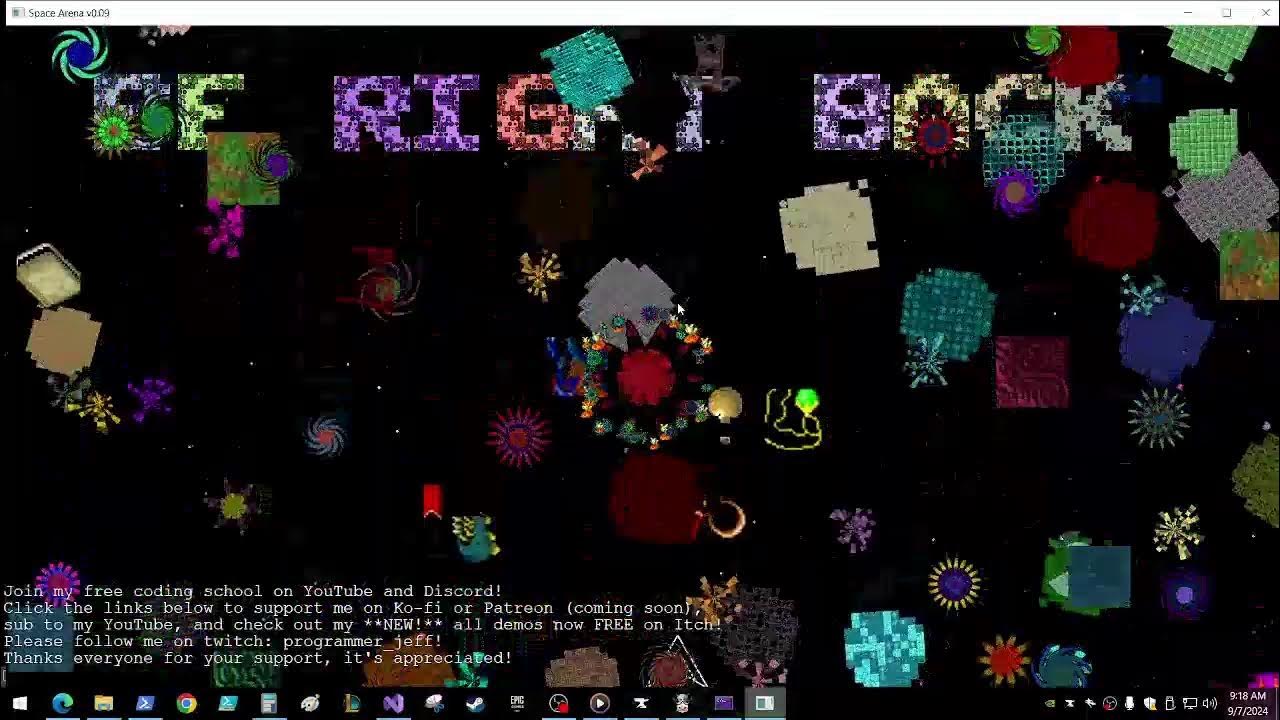 Coding Challenges Game Dev | Space Game Kickstarter | C++ OpenGL Shaders | Python Pygame ...