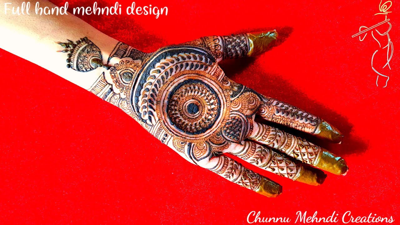 Full hand mehndi design || Simple Mehndi Design ||Full Hand Mehndi ...