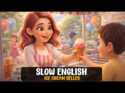 English Speaking Practice | Ice Cream Seller | Easy English | Slow English | Learn English
