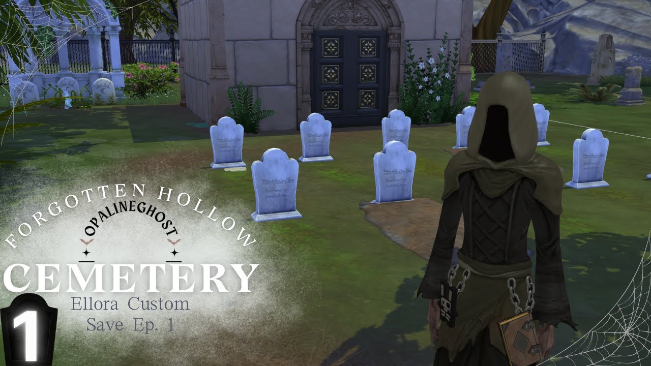 🥀Forgotten Hollow Cemetery Sims 4 Build {Custom Occult Lore SaveFile ...