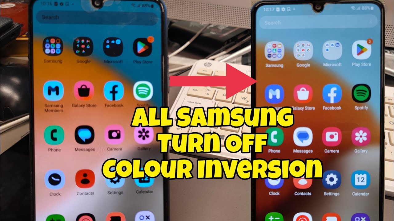 All Samsung Phones, Fix Colour Inversion. - YouTube