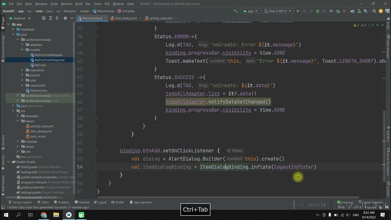 2 qism RestApi Post - YouTube