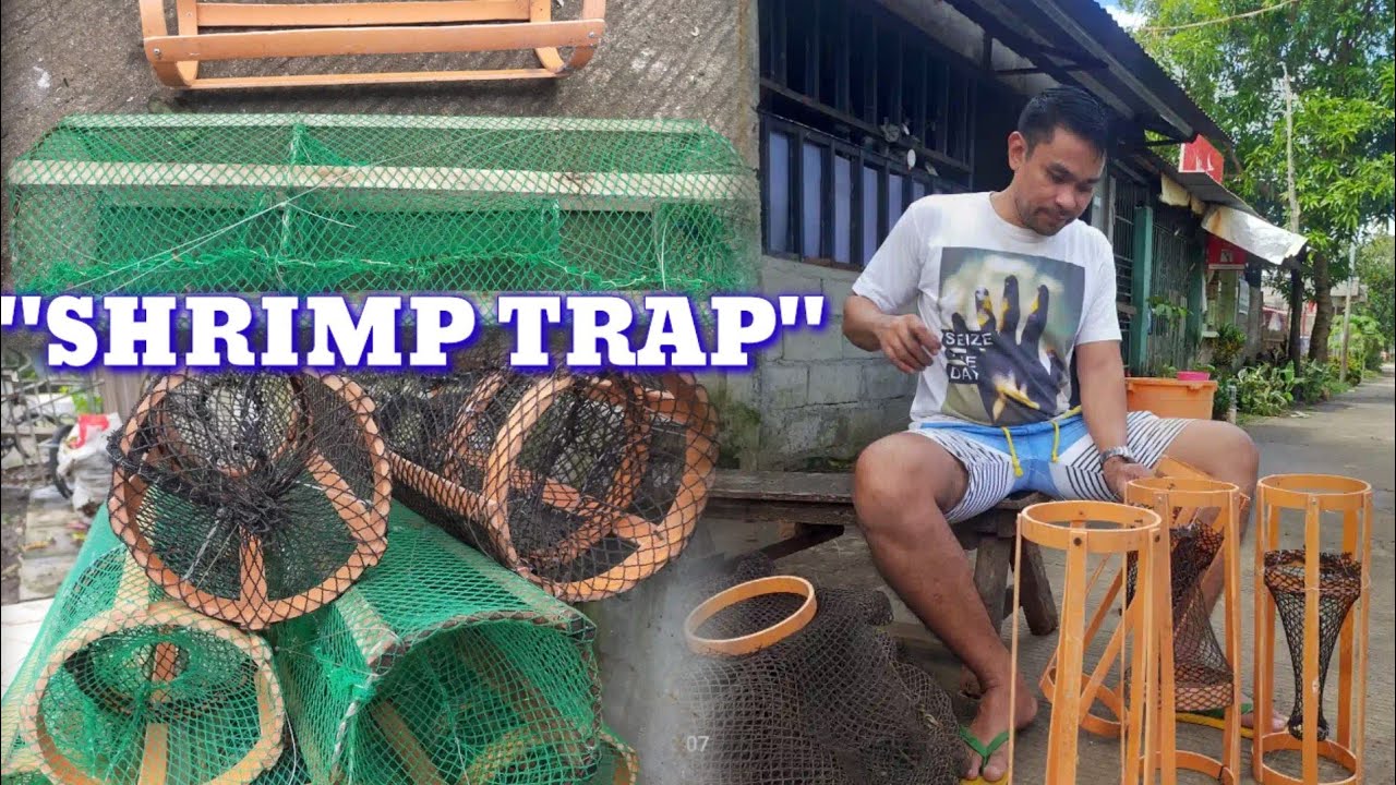 Making shrimp net trap (Bubo) - YouTube
