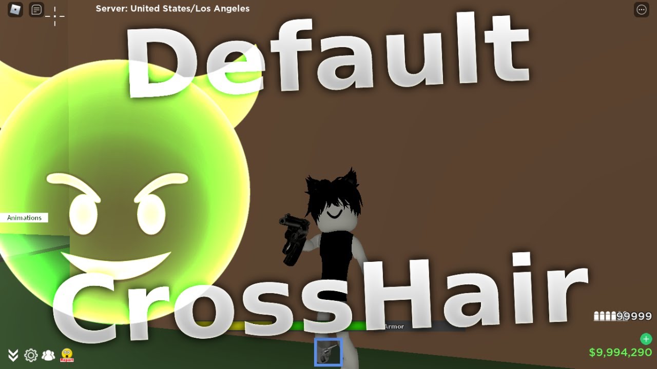 How To Get The Default CrossHair| Da Hood Modded - YouTube