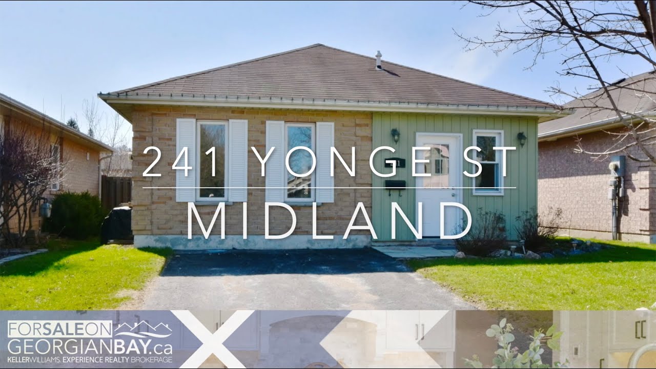 Renovated All Brick Bungalow - 241 Yonge Street, Midland, ON - YouTube