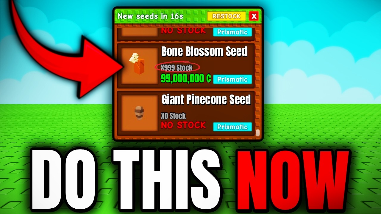 DO THIS INFINITE BONE BLOSSOM METHOD Before its GONE! (Grow a Garden ...
