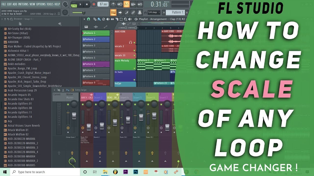 How to change the scale or key of any loop in Fl studio - fl studio ...