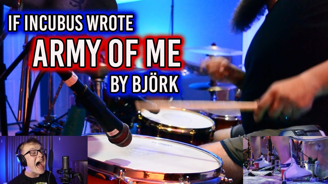 If incubus wrote "ARMY OF ME" by Björk // Mac Glocky [Drum Cover] - YouTube
