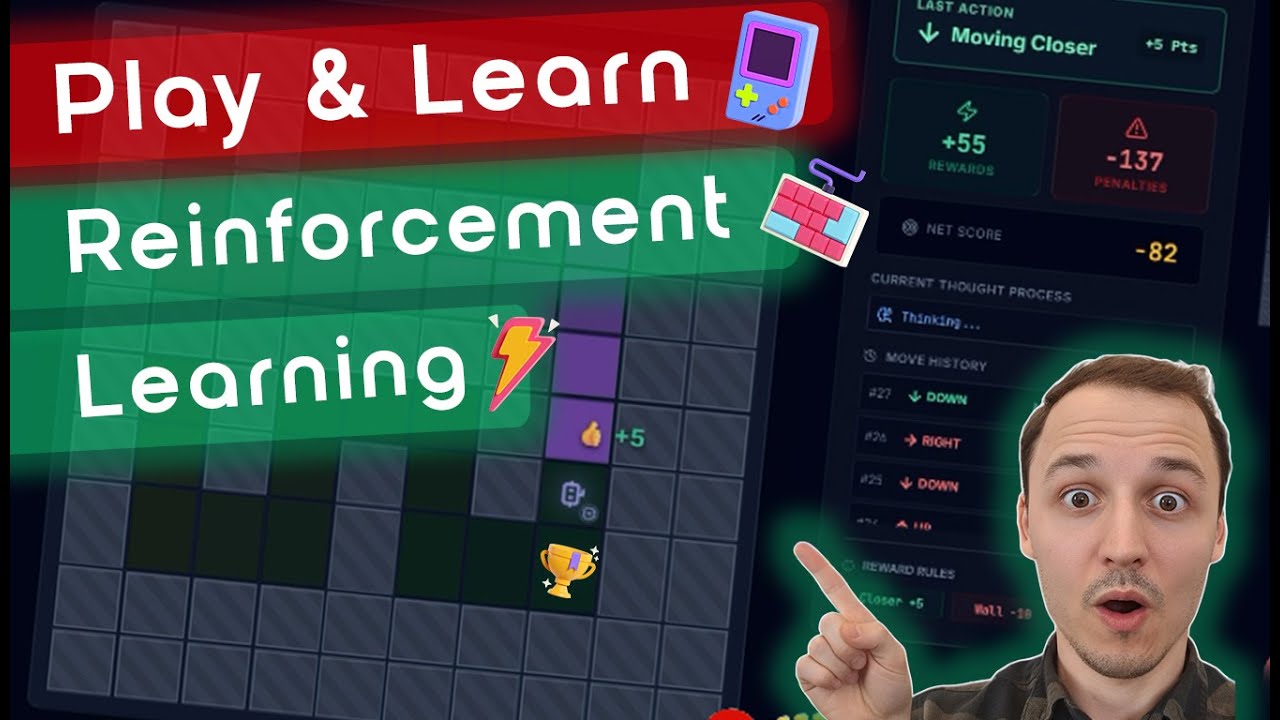 Play and Learn Reinforcement Learning Game 🎯🤖 - YouTube