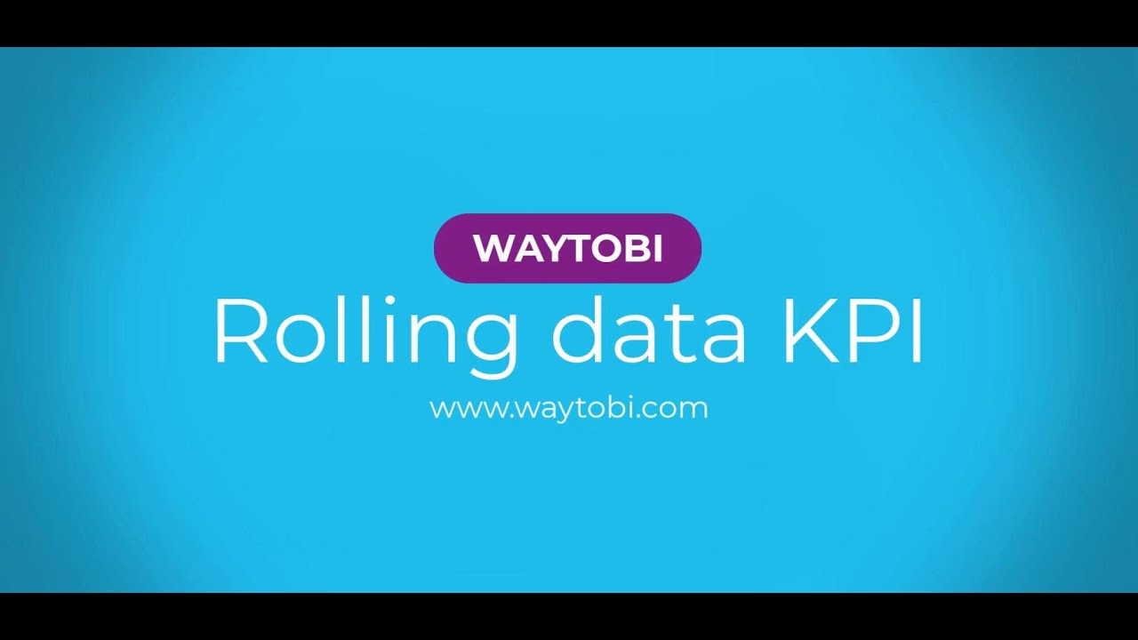 Rolling data KPI (Rolling KPI) - YouTube