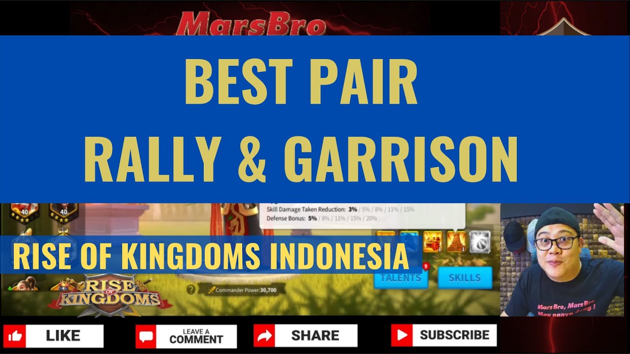 BEST PAIRING RALLY DAN GARRISON [ RISE OF KINGDOMS INDONESIA ] - YouTube