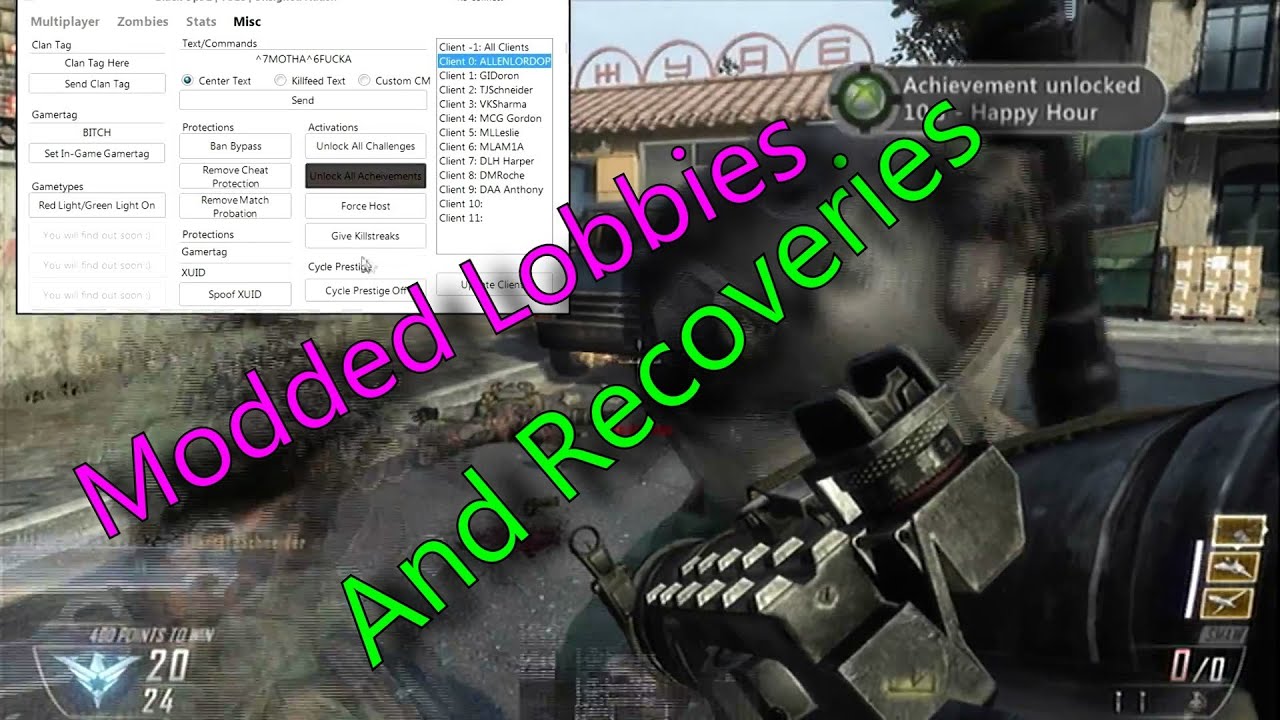Modded Lobbies And Recovery Service - YouTube