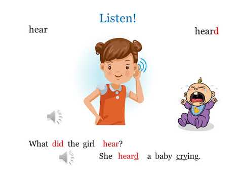 ESL Verbs - #8 Irregular (hear) - Past Tense - YouTube