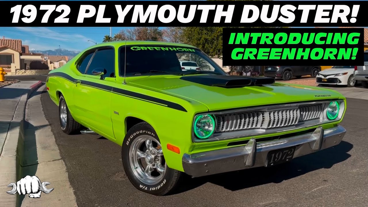 1972 Rallye Green Plymouth Duster 340! The GREENHORN Ride Along! - YouTube