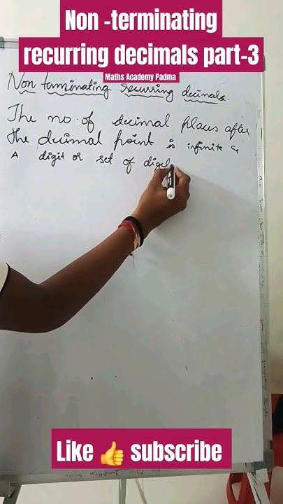 l Non terminating non recurring decimals l part-3 l rational numbers l ...