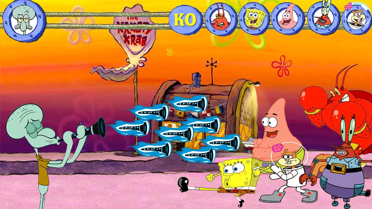 Squidward [Power Of Clarinets] In Hard Tournament with Spongebob ...