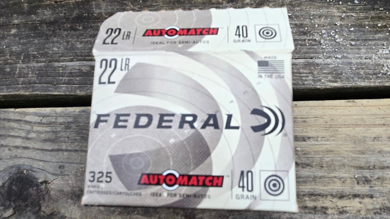 Federal Auto Match 22lr Ammo at 50yds. - YouTube