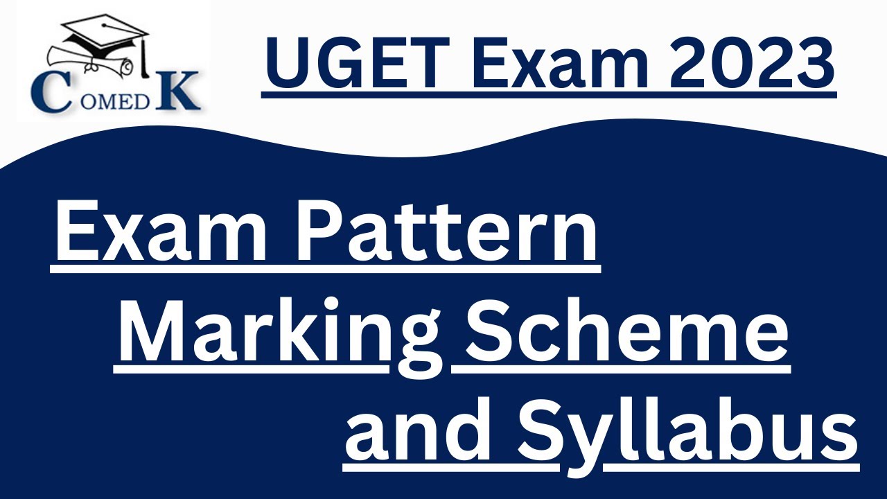 COMEDK 2023 Exam Pattern & Syllabus - YouTube