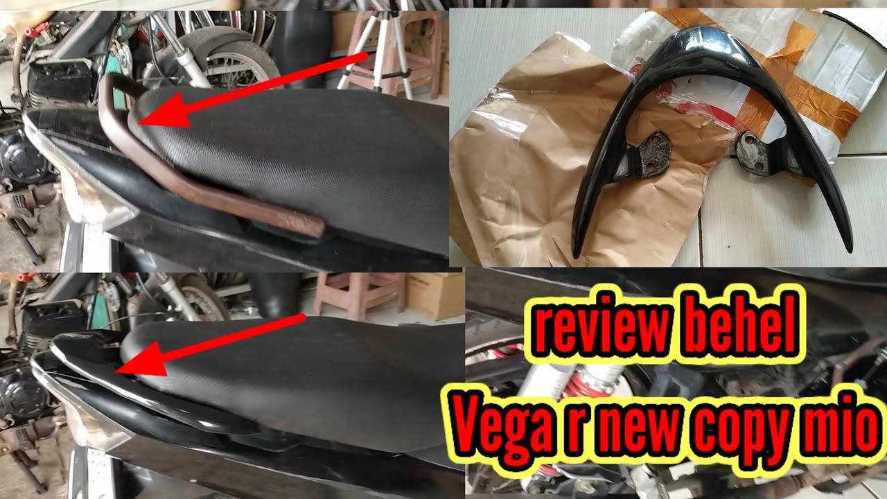 review behel belakang Vega r new copy Mio - YouTube