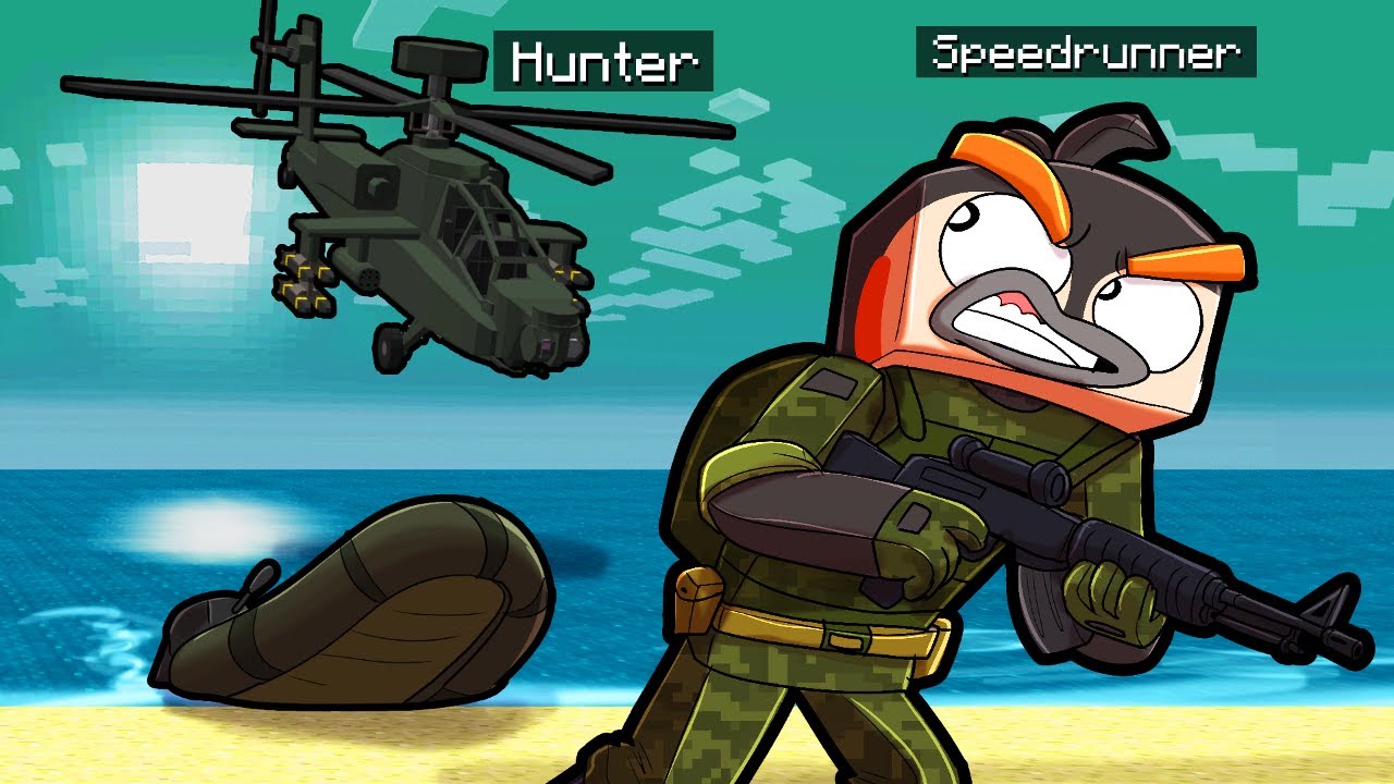 Manhunt but SEAL TEAM 6 Hunts Speedrunner! (Minecraft) - YouTube