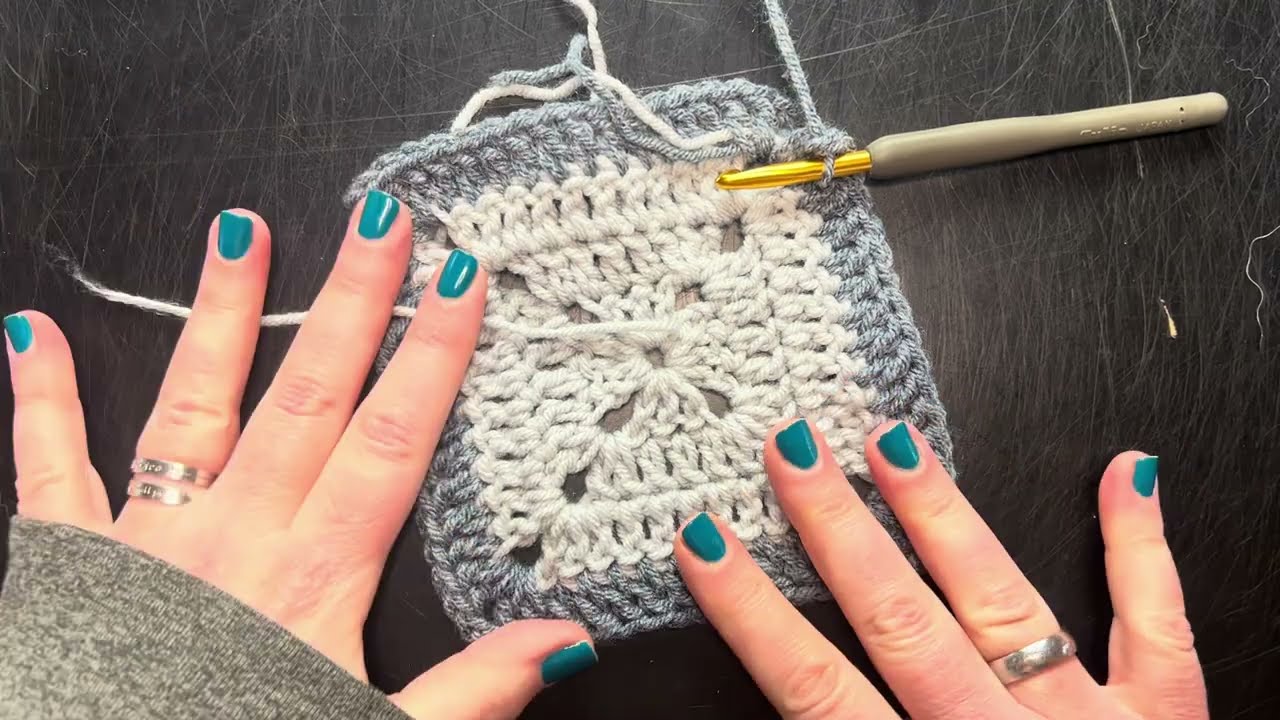 How to Crochet A Perfect Solid Granny Square - YouTube