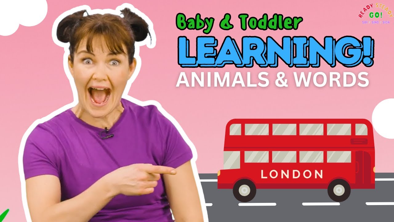 Kids Fun Learning Video 👶 Learn Animals & Words 🐮 Educational Fun ...