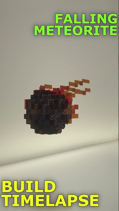 Falling Meteorite | Minecraft Build Timelapse - YouTube