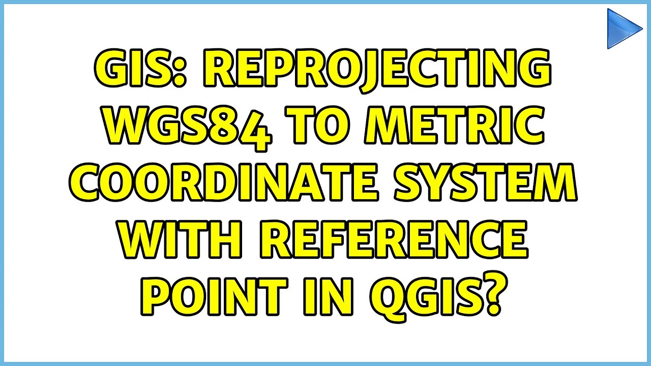GIS: Reprojecting WGS84 to metric coordinate system with reference point in QGIS? (3 Solutions ...