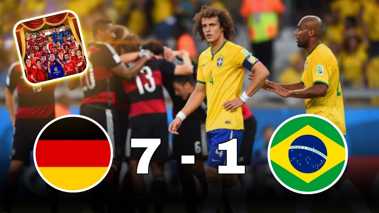 Germany vs Brazil 7 - 1 | Football Match in World Cup - YouTube