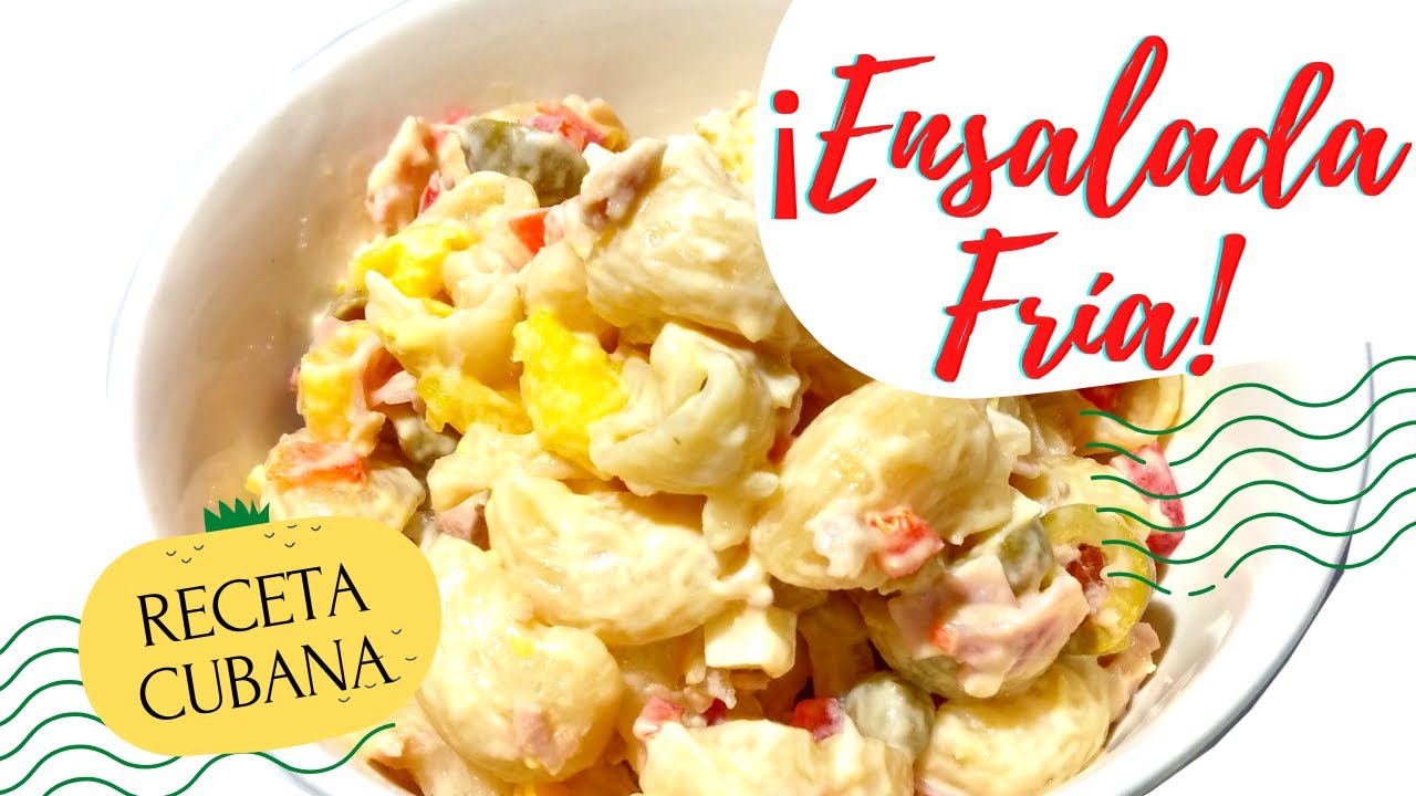 ENSALADA FRÍA 🍽/ RECETA CUBANA🇨🇺 / FÁCIL Y DELICIOSA - YouTube