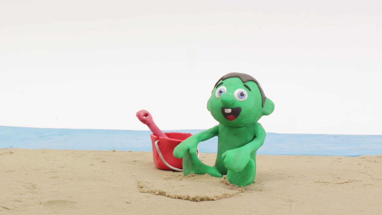DibusYmas Superhero Clay sand Stop motion cartoons - YouTube