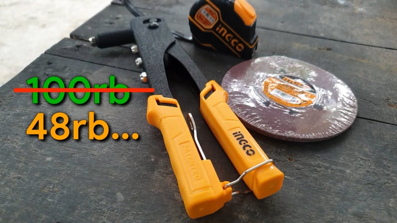 Review dan Cara Penggunaan Tang Rivet / Hand Riveter Ingco - YouTube