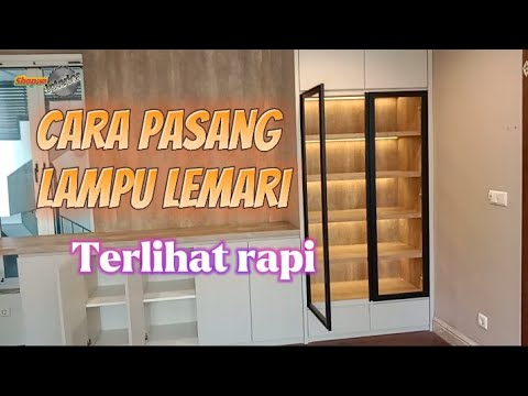cara memasang lampu pada lemari // Lampu led strip pada ambalan. - YouTube