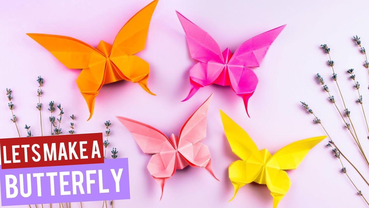 How To Make Paper Butterfly Making Easy At Home | Butterfly Making With ...