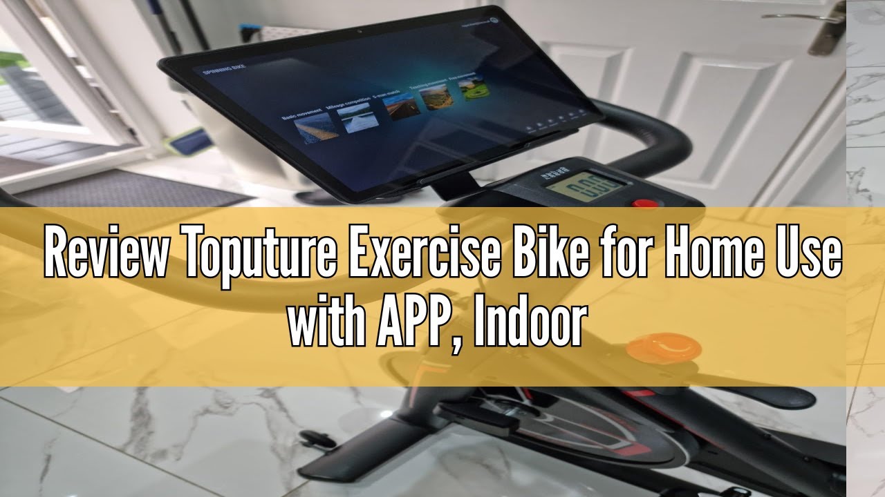 Review Toputure Exercise Bike for Home Use with APP, Indoor Magnetic ...
