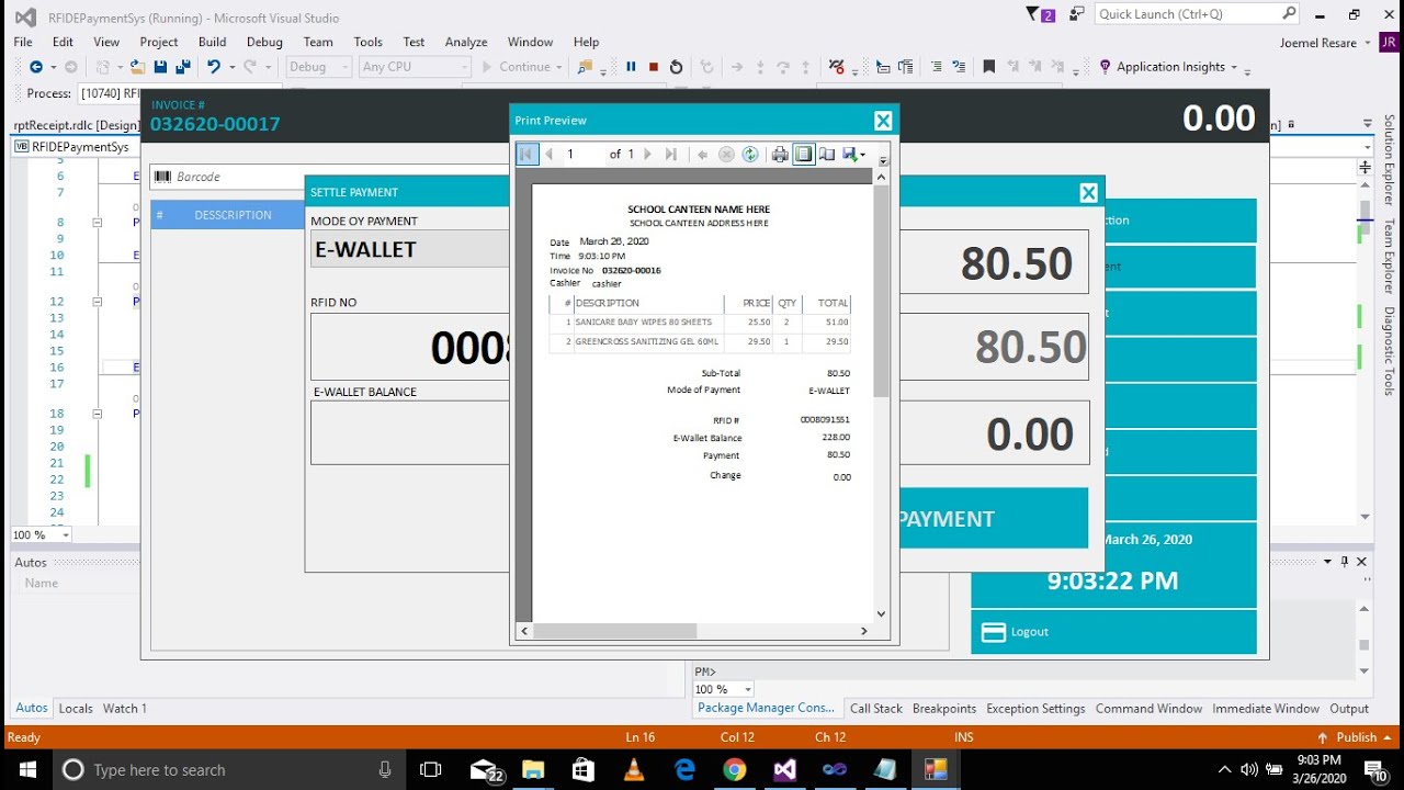 RFID Based E-Payment System For School Canteen | Sales Receipt | Ep. 17 ...